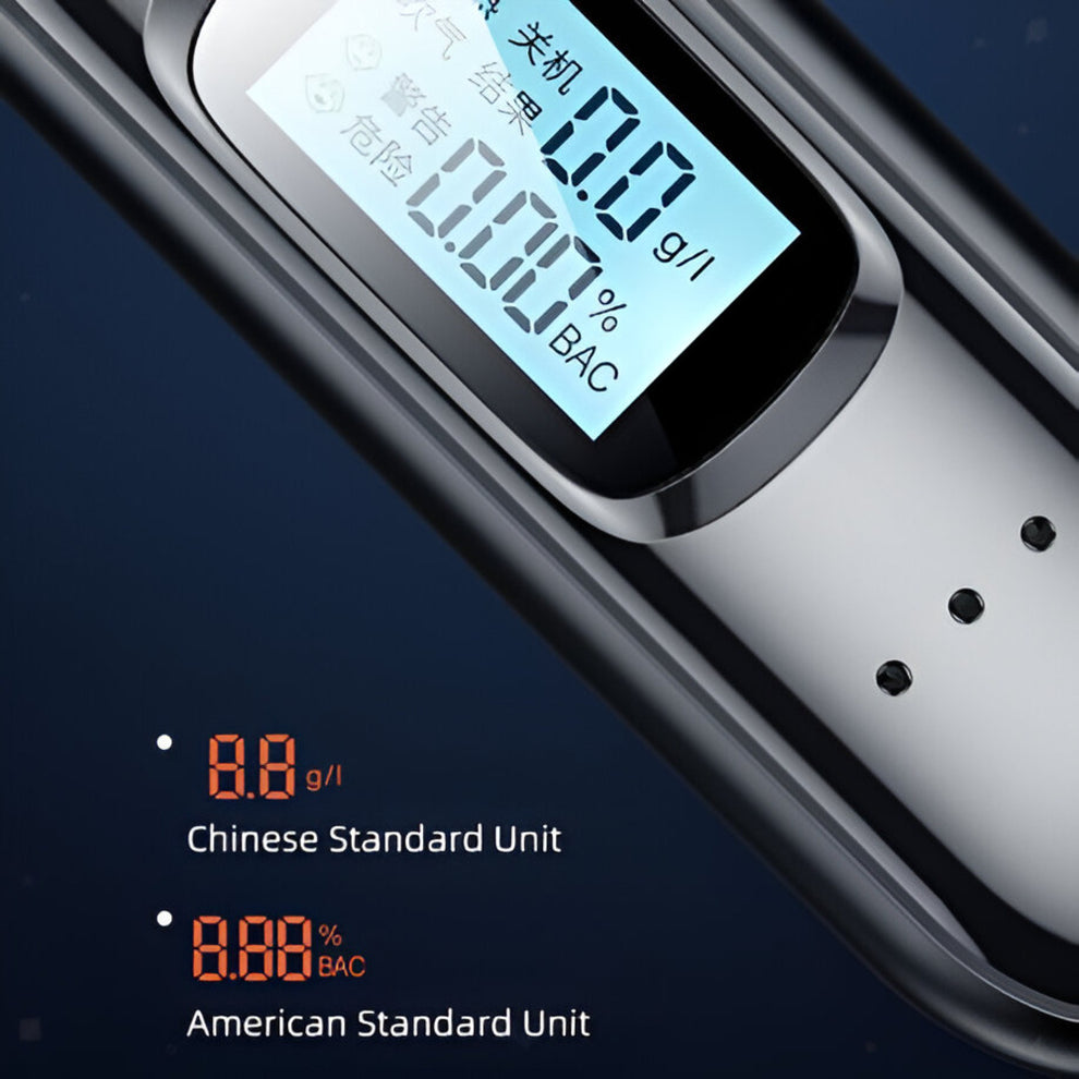 Portable Rechargeable Non-Contact Alcohol Breathalyser Tester – Gadget Time